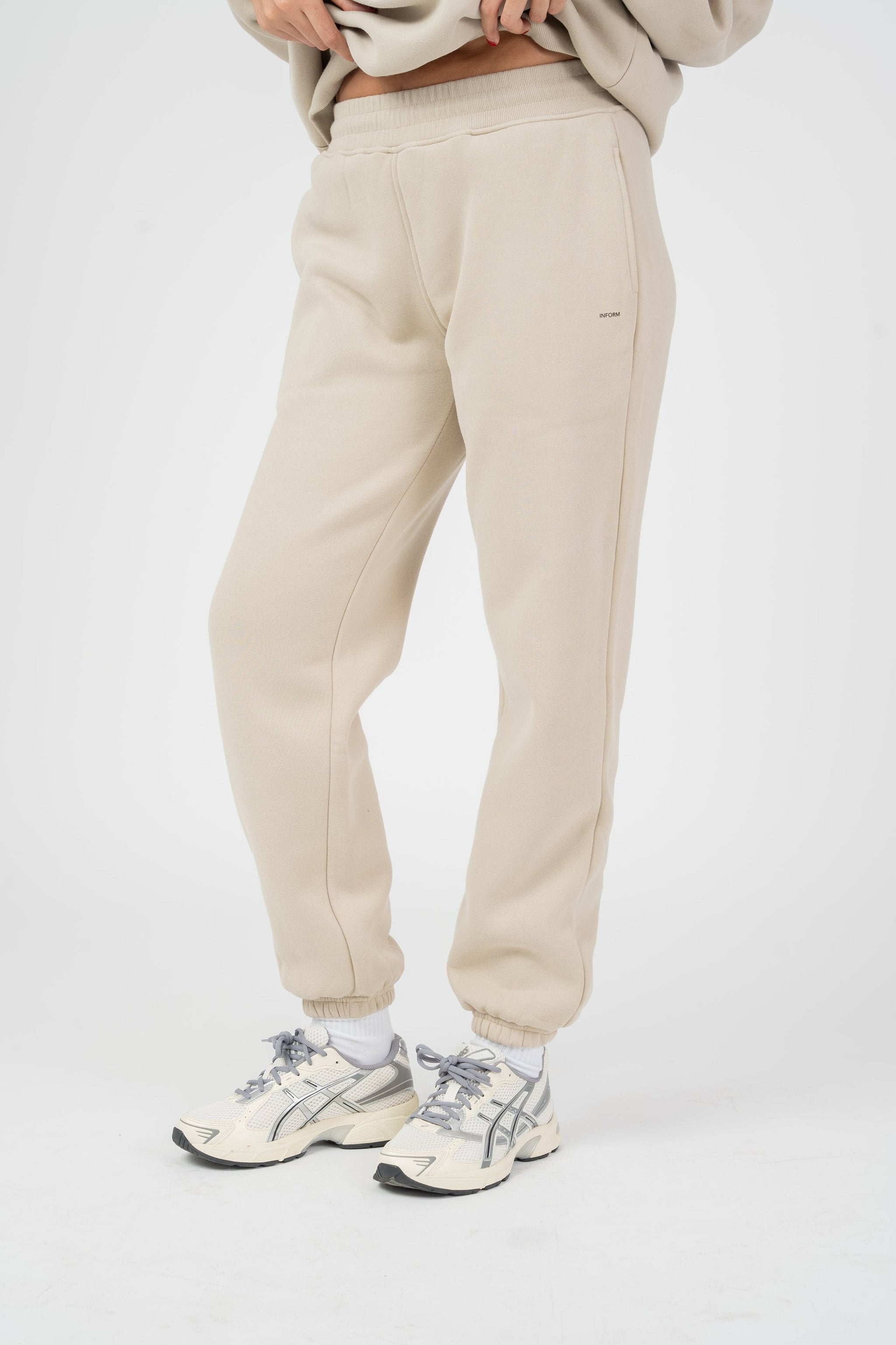 Recovery Oversized Rest Day Sweatpants Beige Joggers