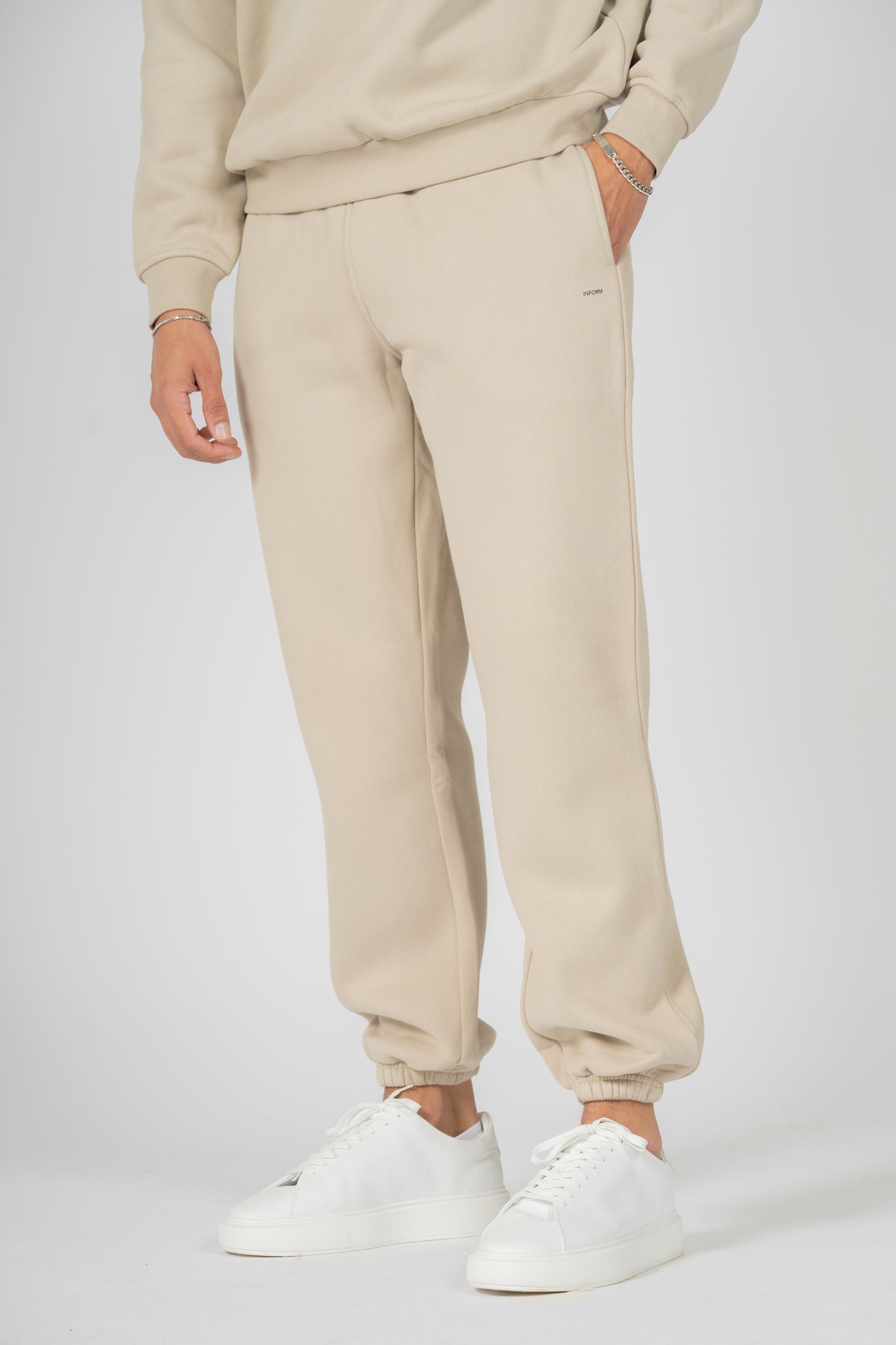 Recovery Oversized Rest Day Sweatpants Beige Joggers